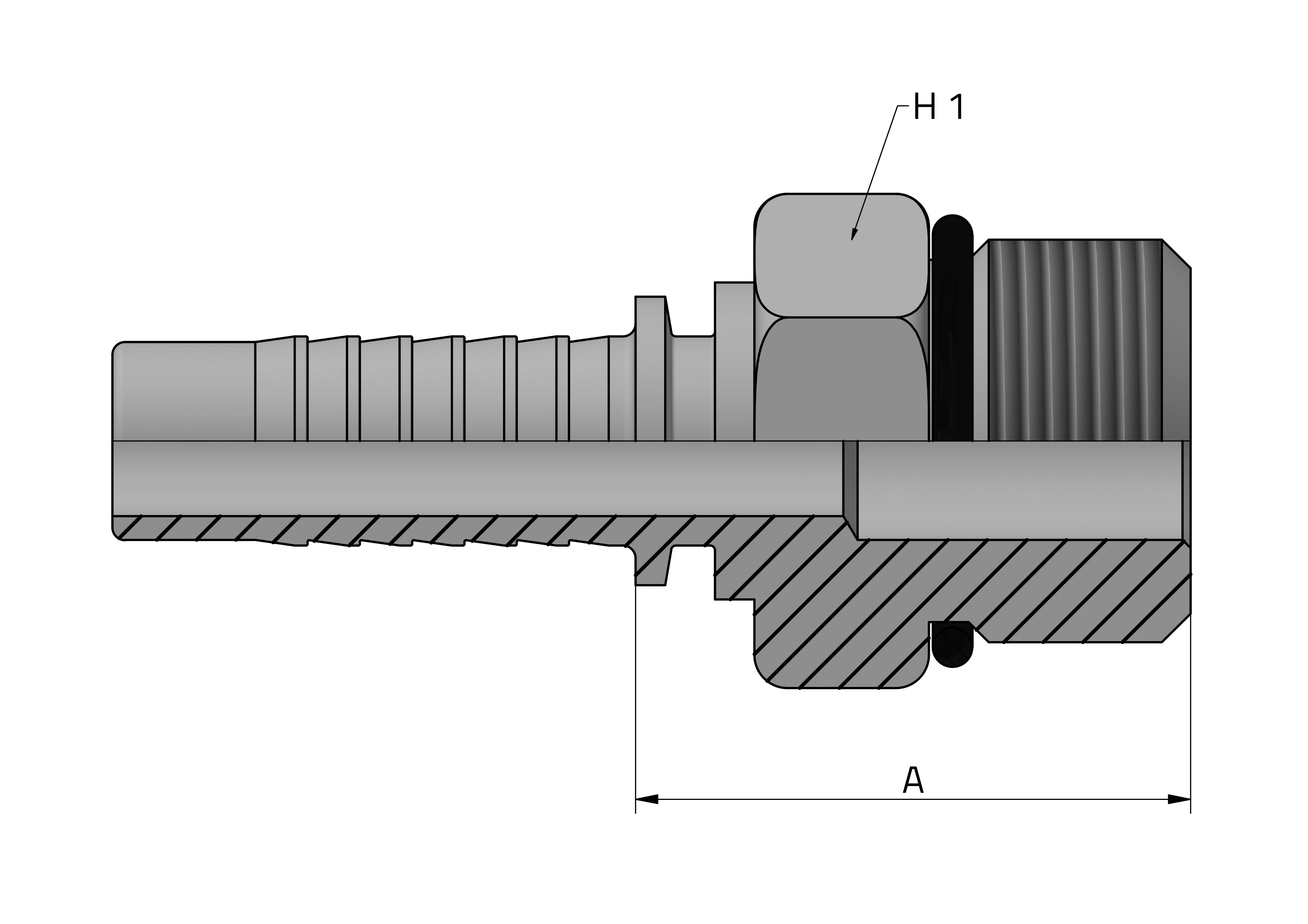 O-RING BOSS MALE